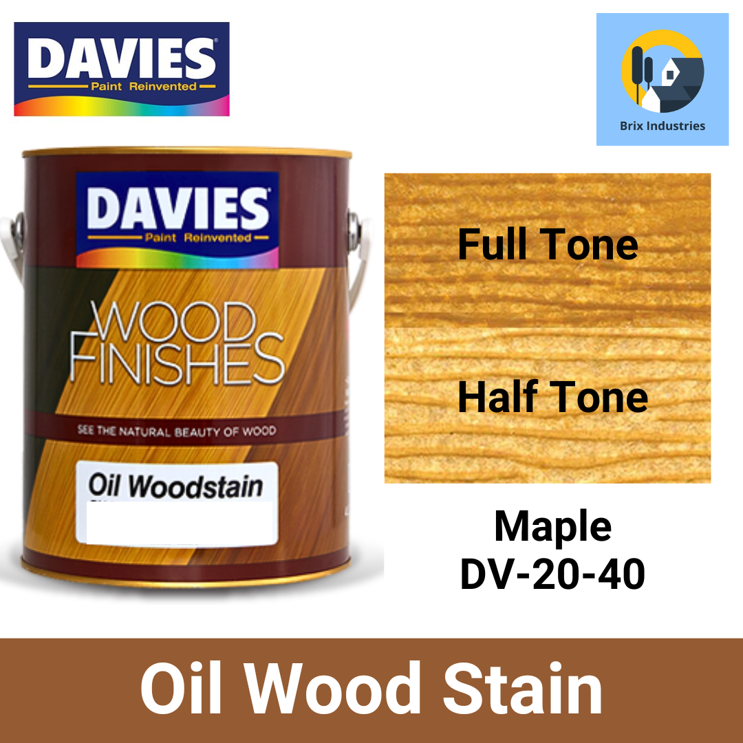 Davies Oil Wood Stain 1 Liter or 4 Liters (Gallon) 5 Colors Available For Cabinets, Floors ...
