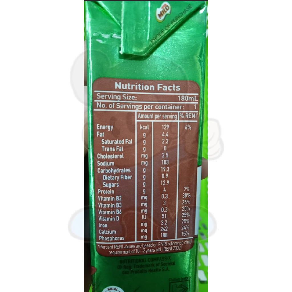Milo Drink Nutrition Facts | Besto Blog