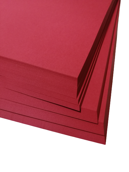 25pcs Black / Red Bristol Matt 120gsm Short/A4/ Long bond paper size ...