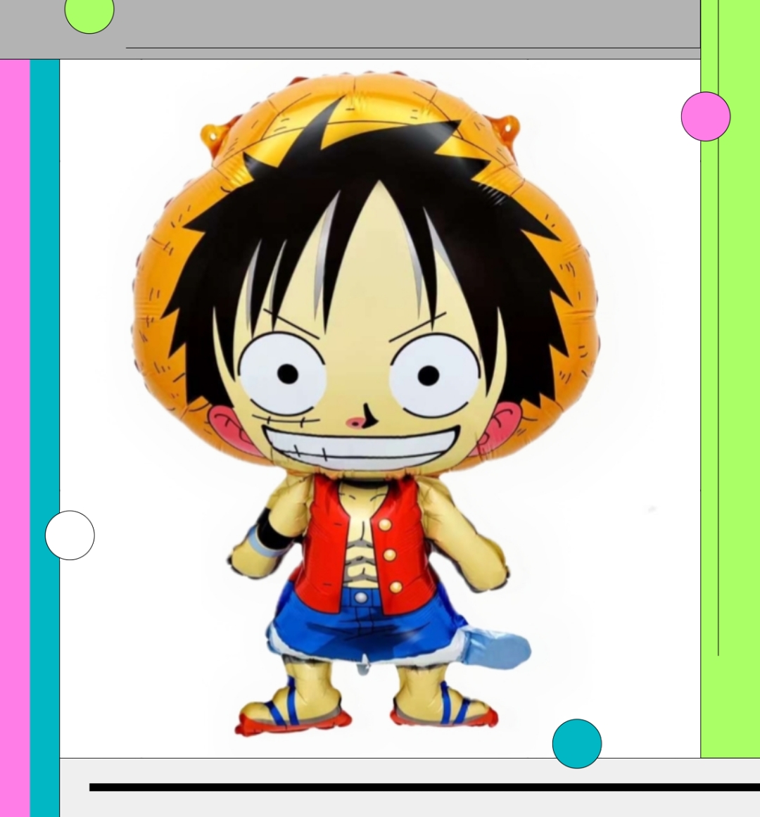 One Piece theme 28 inches Monkey D Luffy happy birthday party ...