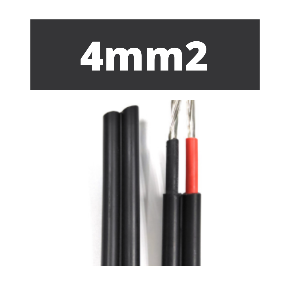 BatteryRun Tech: 1 meter Double Core 4mm2 / 6mm2 Solar Cable wire ...