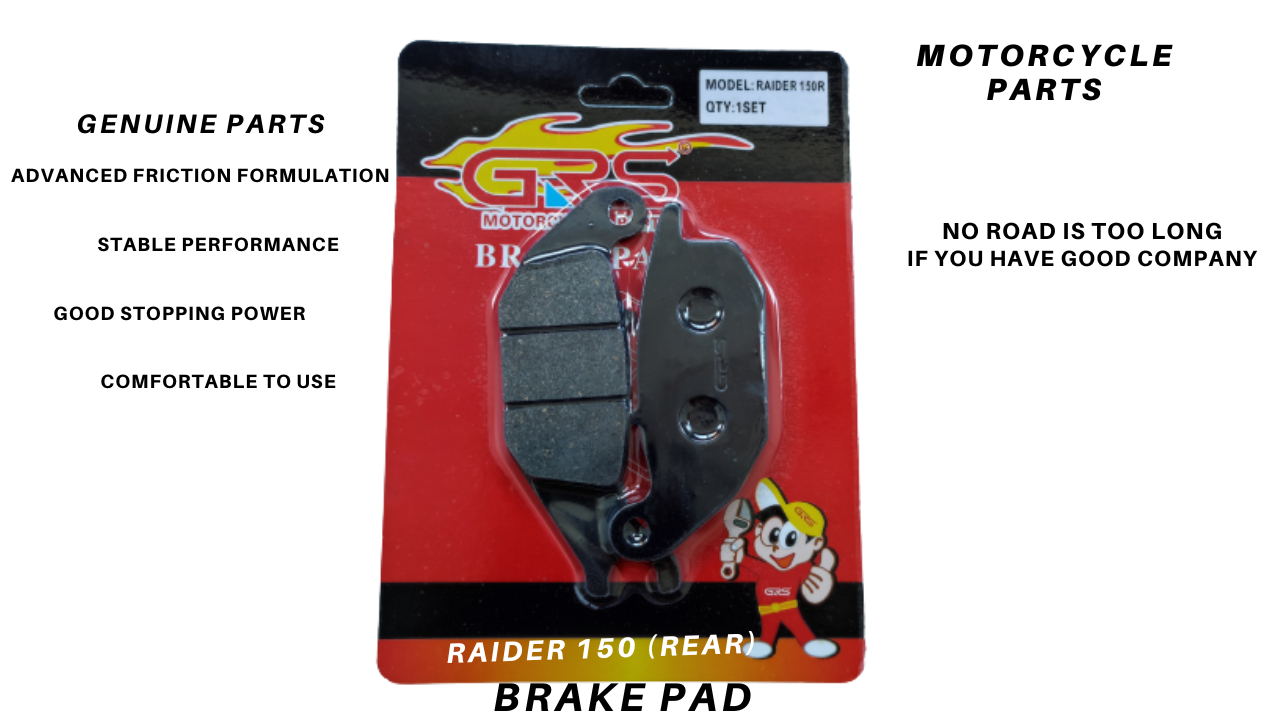 Brake Pad [ Disc Pad ] for Suzuki RAIDER 150 (Rear) Yamaha R15 (Rear ...
