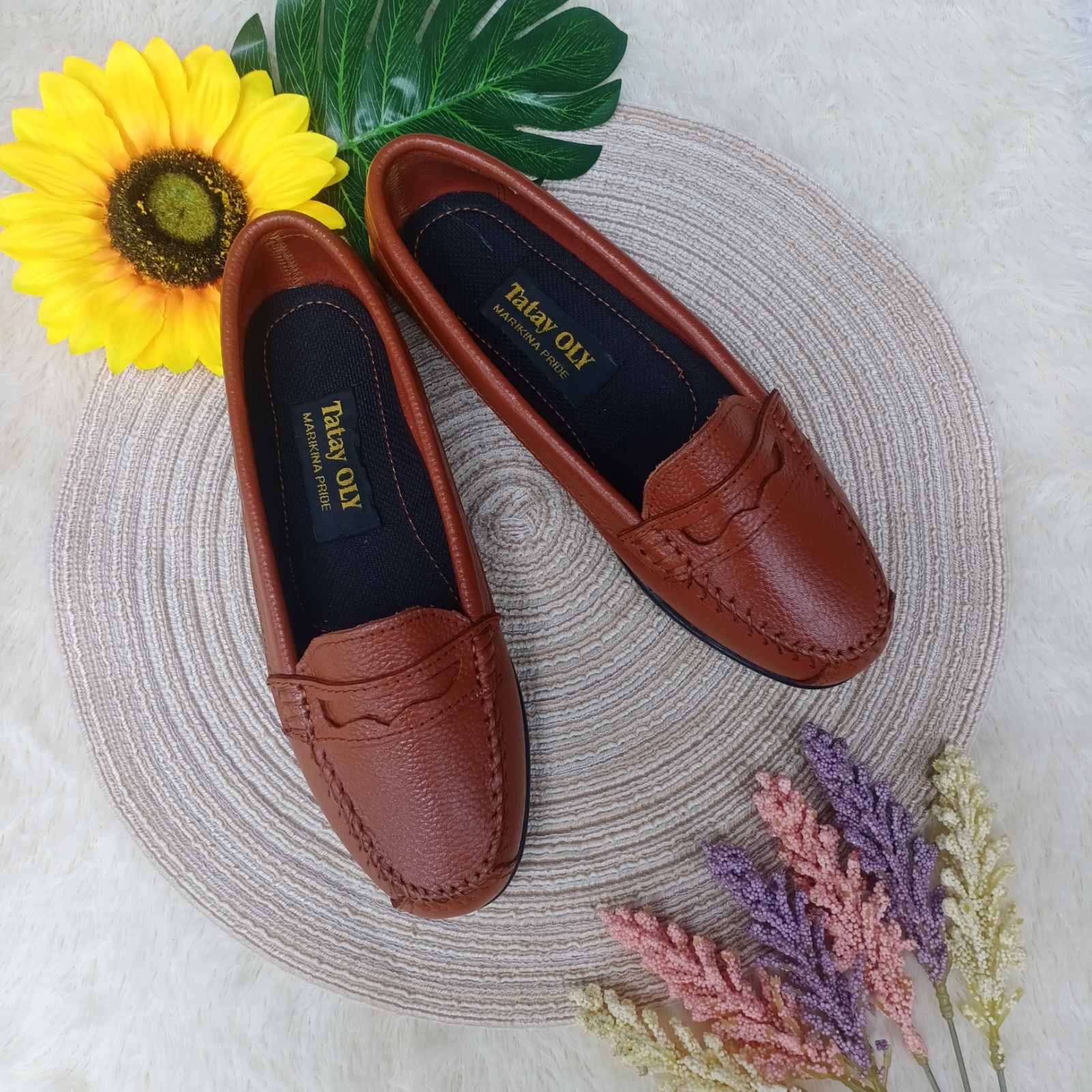 Womens Marikina Made Loafer Shoes/Topsider in Chocolate Brown/Banda ...