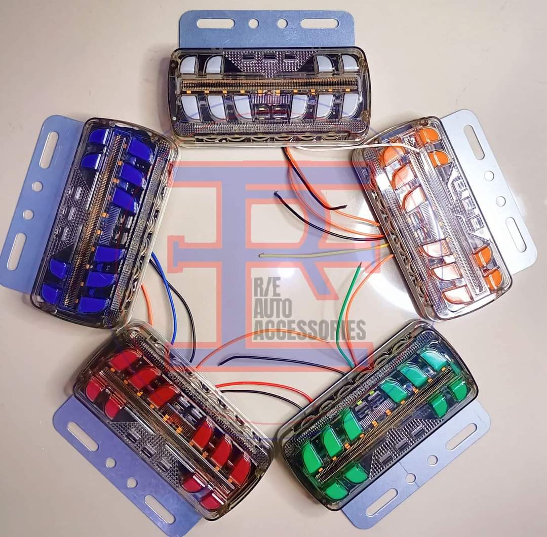 1 Pc - R/E RAPTOR 12V-24V (14cm x 10cm) Waterproof LED Truck Side ...