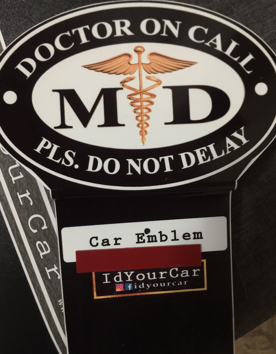 IdYourCar - MD Physician Plate # Mount Emblem | Lazada PH