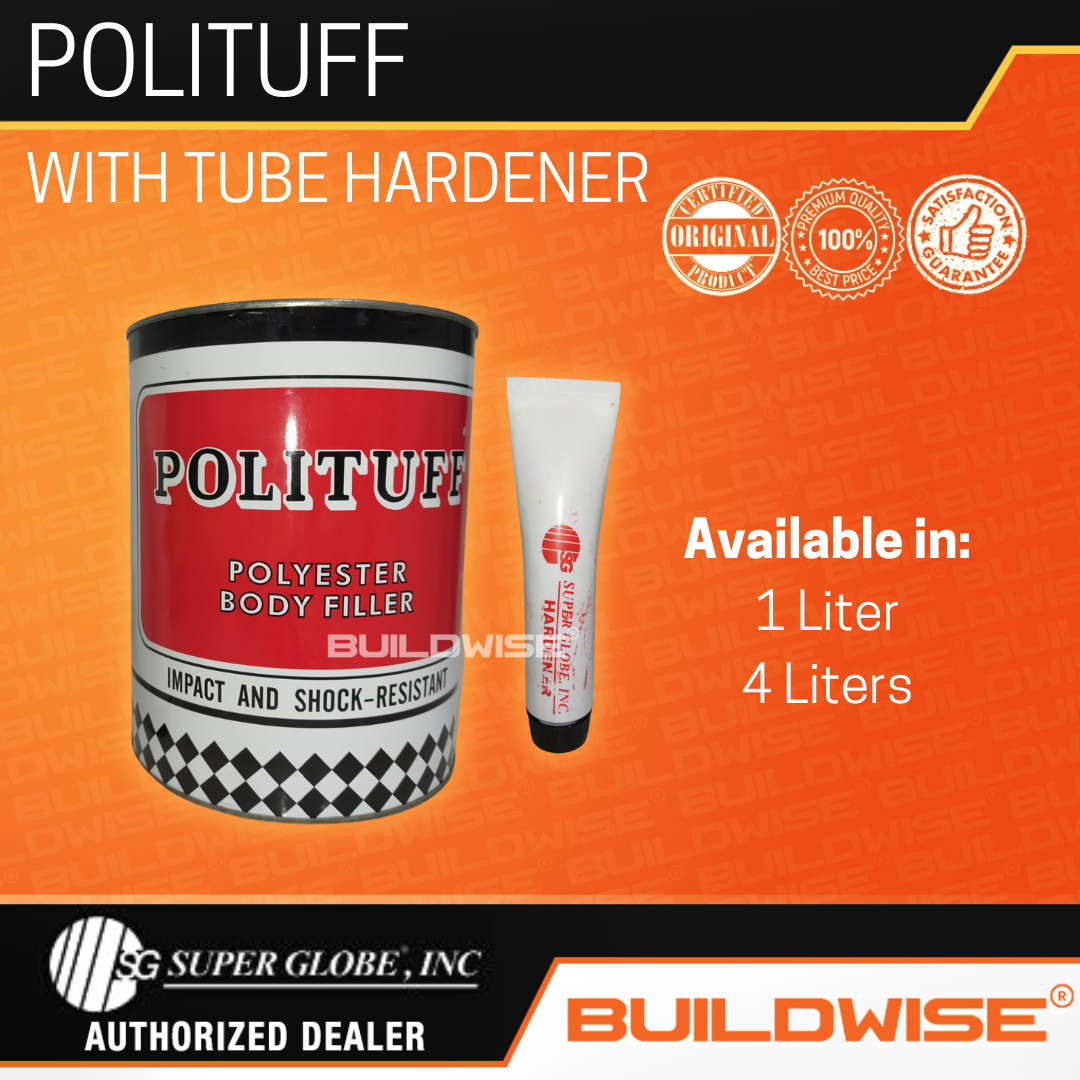 Polituff Polyester Body Filler with Hardener Impact and Shock-Resistant ...