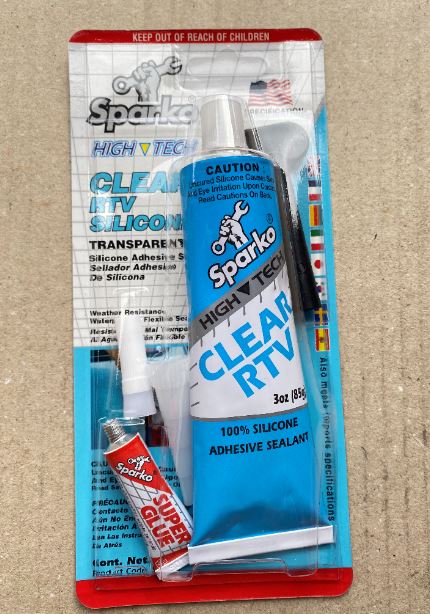 12pcs (1 box) Sparko Hi-Temp RTV Silicone Gasket Maker CLEAR 85g with ...