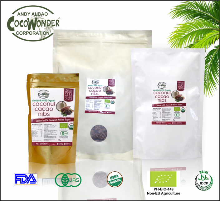 CocoWonder | COCONUT CACAO NIBS - Cacao coated with Coconut Sugar 250g ...