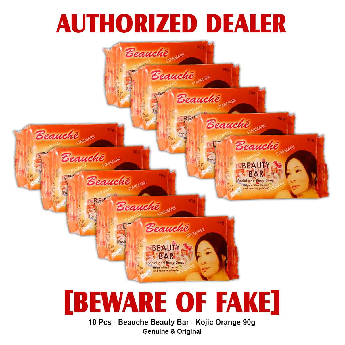 Beauche Beauty Bar Soap 90g each Set of 10 Pcs | Lazada PH