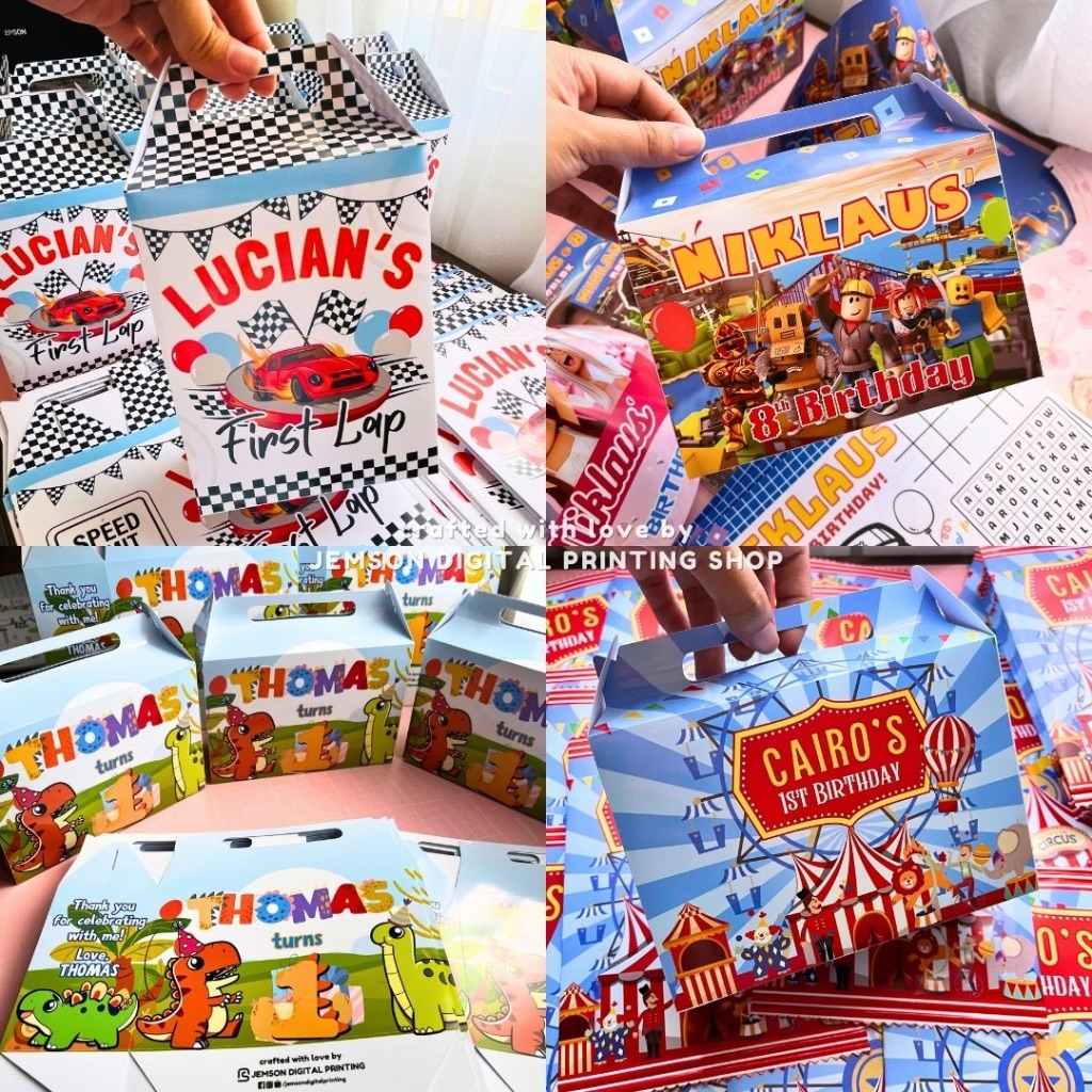 Party Loot Bag | Personalized Party Gable Box | Lazada PH