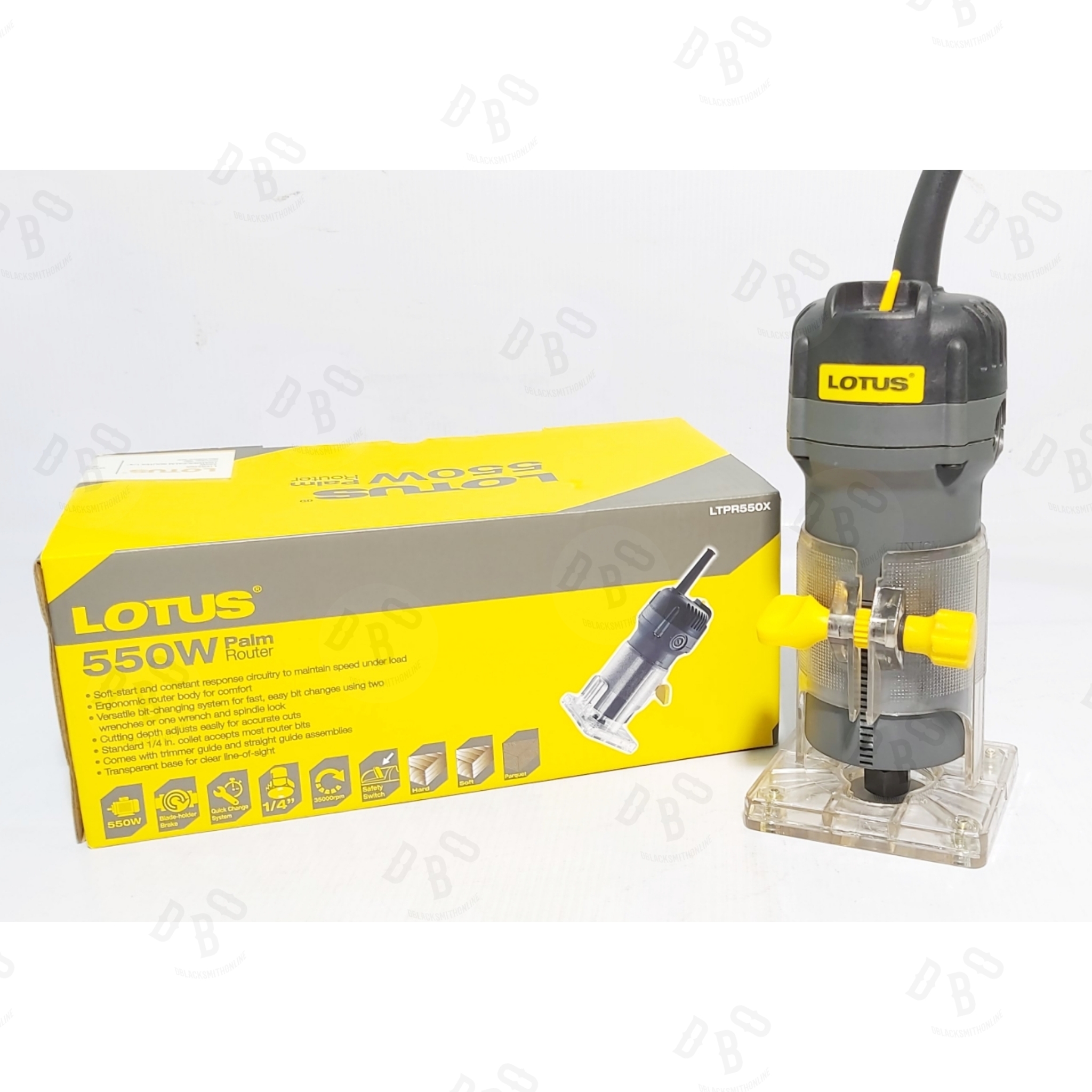 Original Lotus Palm Router 550W 1/4" Collet LTPR550X | Lazada PH
