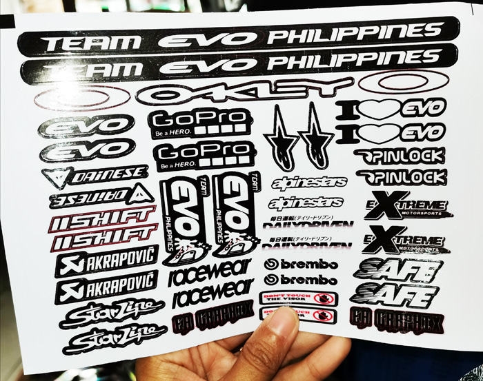 EVO HELMET VISOR LENS STICKER ( EVO WHITE ) NON FADE! LAMINATED ...