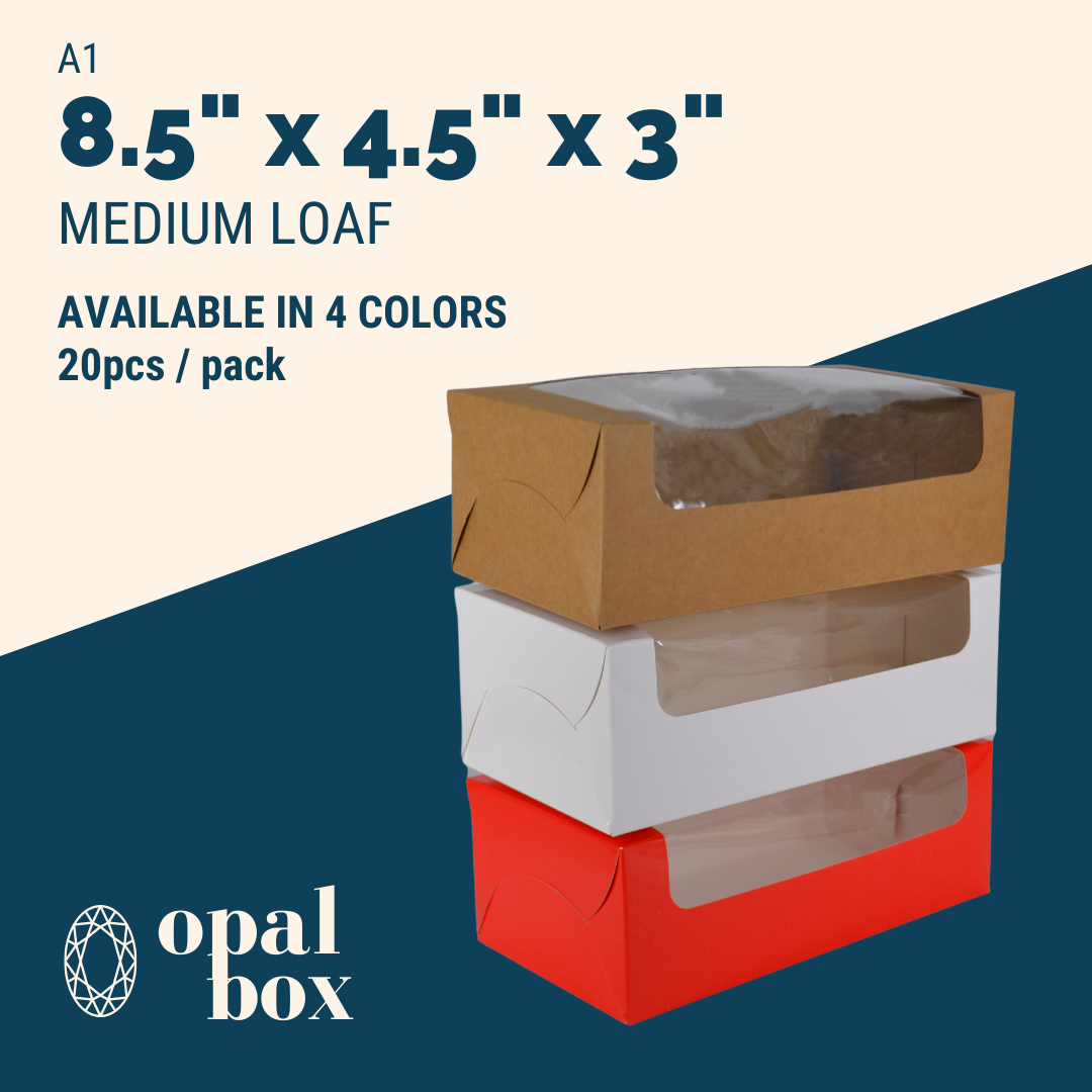 Opalbox | 8.5x4.5x 3 Medium Loaf Box Laminated | Lazada PH