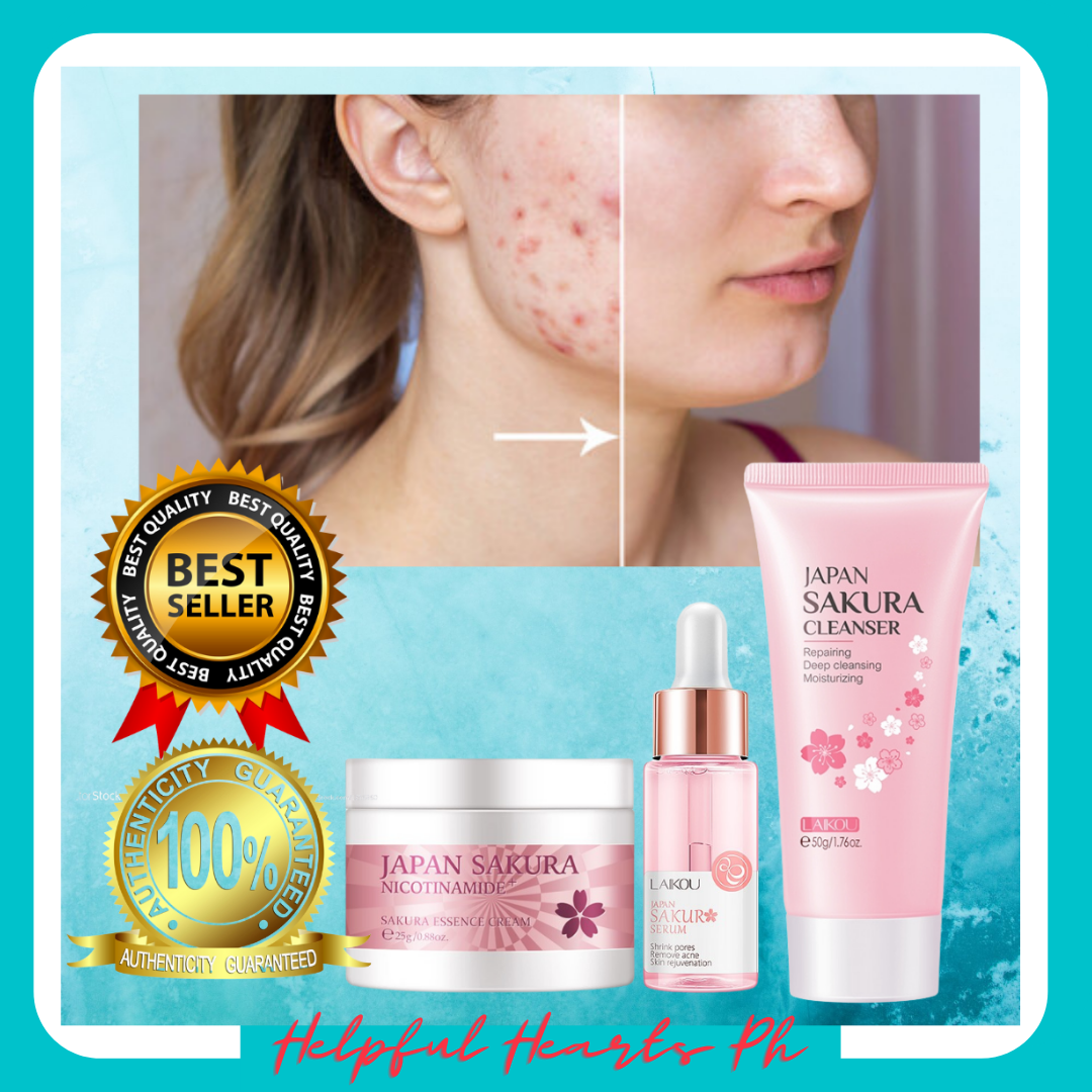 SAKURA ORIGINAL SKIN CARE SET Hydrating Whitening Firming Remove Acne ...