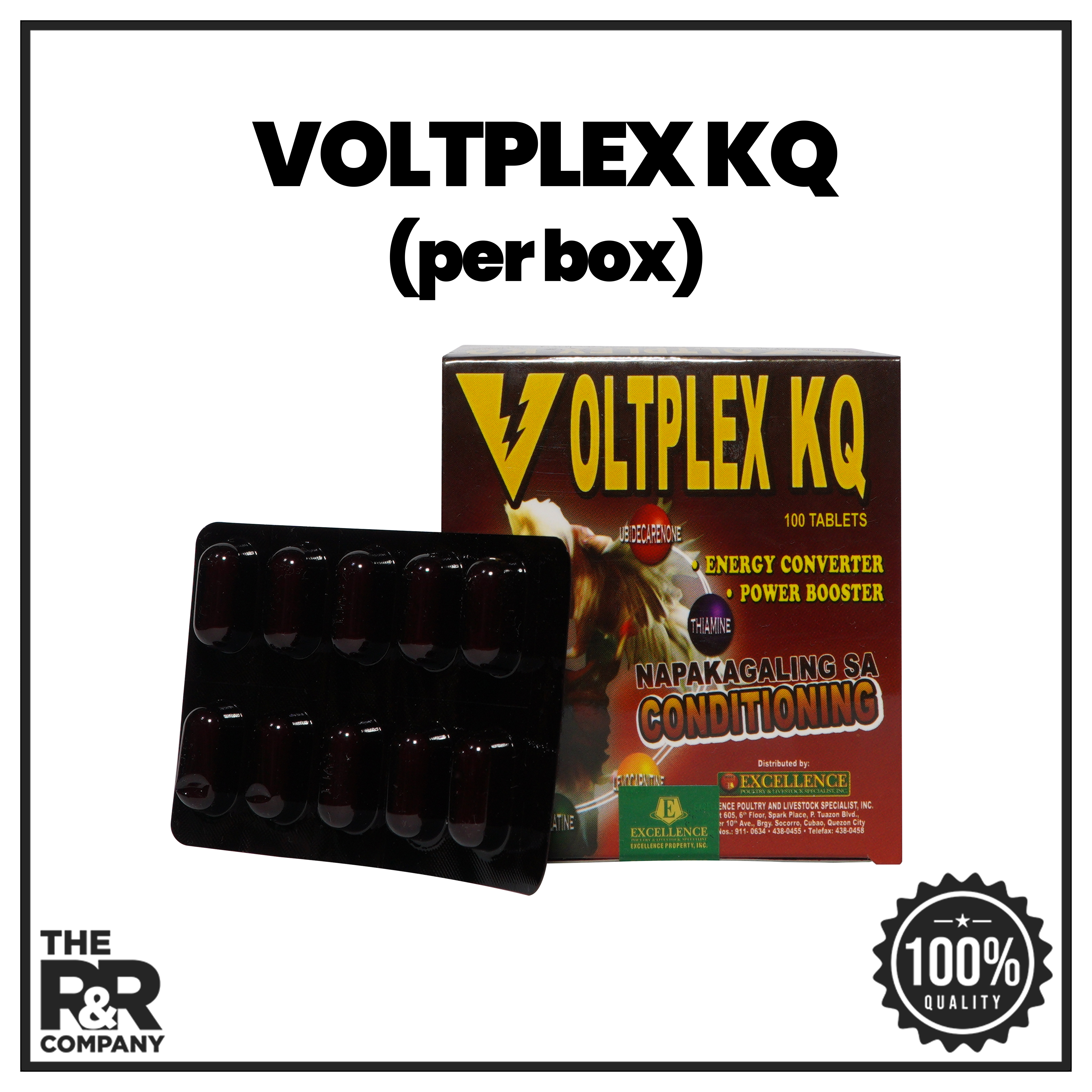 Voltplex KQ Conditioning Tablet Vitamins 100 tablets per box Dietary ...
