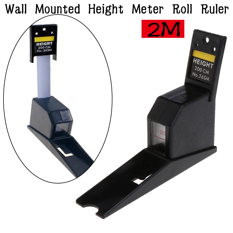 Body Height Rod Wall Mounted Height Meter Roll Ruler Growth Stature ...
