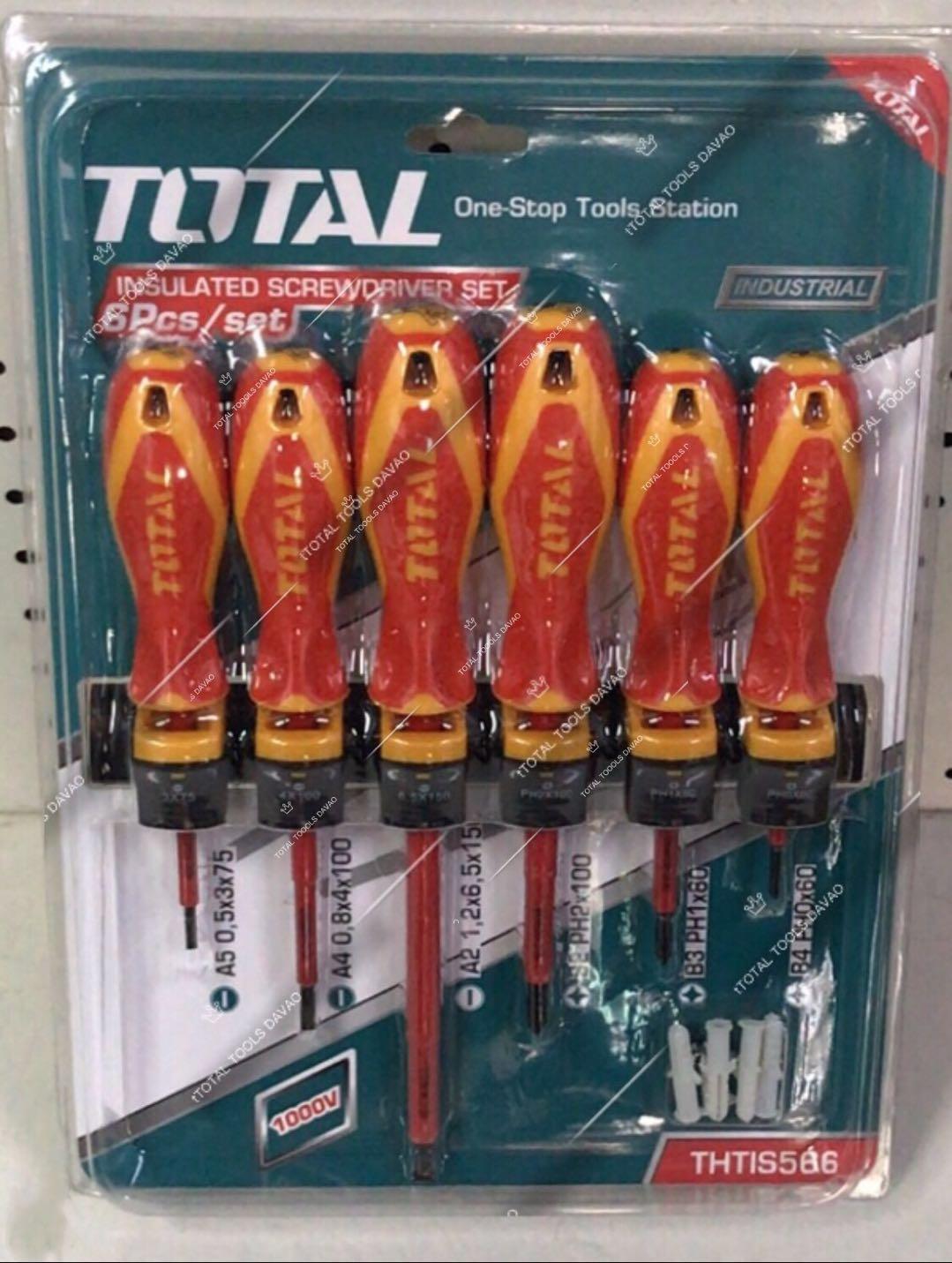 TOTAL 6pcs insulated screwdriver set THTIS566 industrial supplies ...