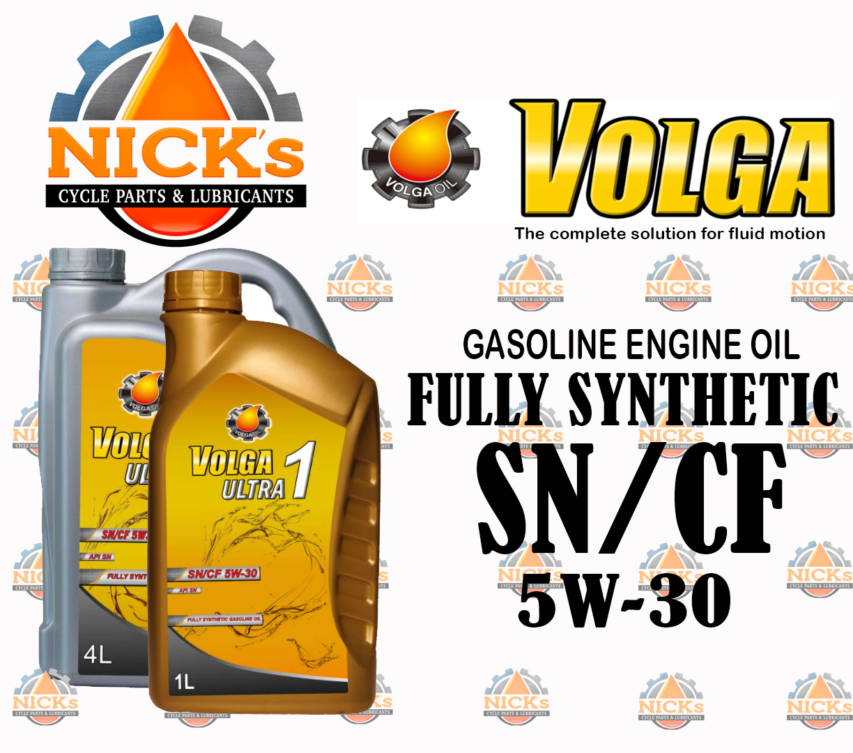 SN/CF 5W-30 VOLGA FULLY SYNTHETIC GASOLINE ENGINE OIL 1 Liter | Lazada PH