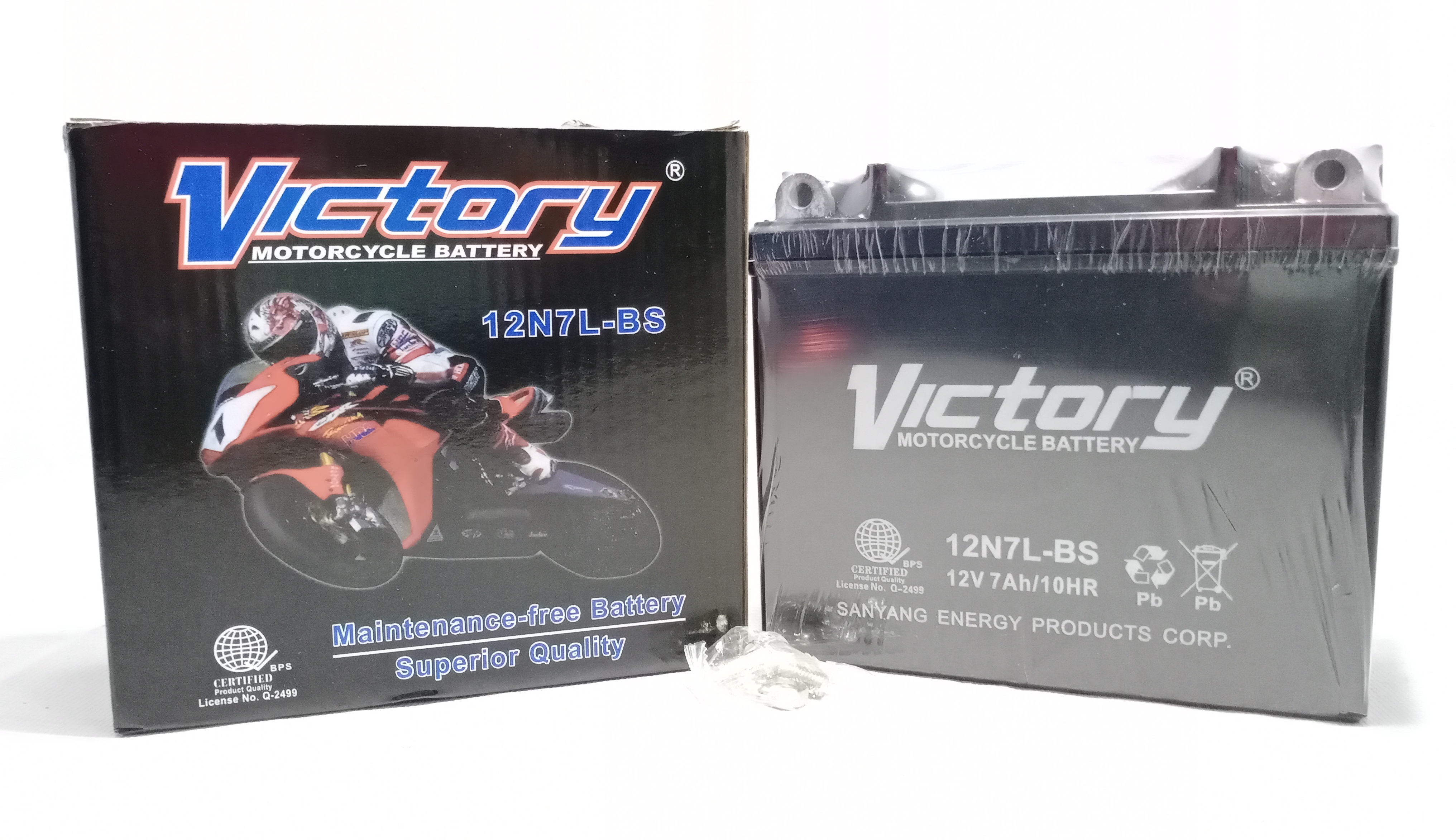 BATTERY VICTORY 12N7L-BS(TMX 125 ALPHA)(Maintenance free) | Lazada PH