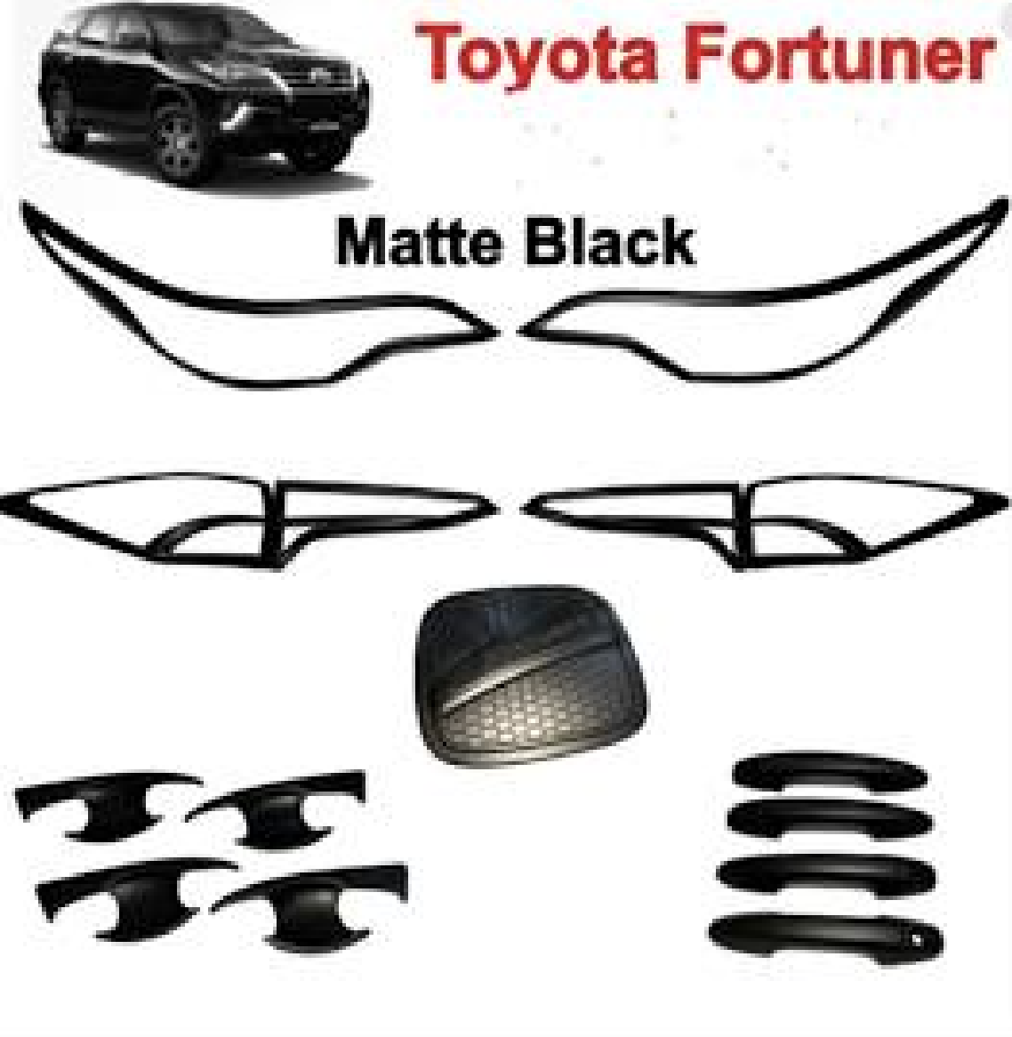 Car Garnish Cover, Combo Set, Combo Kit | Inner, Outer, Head Light ...