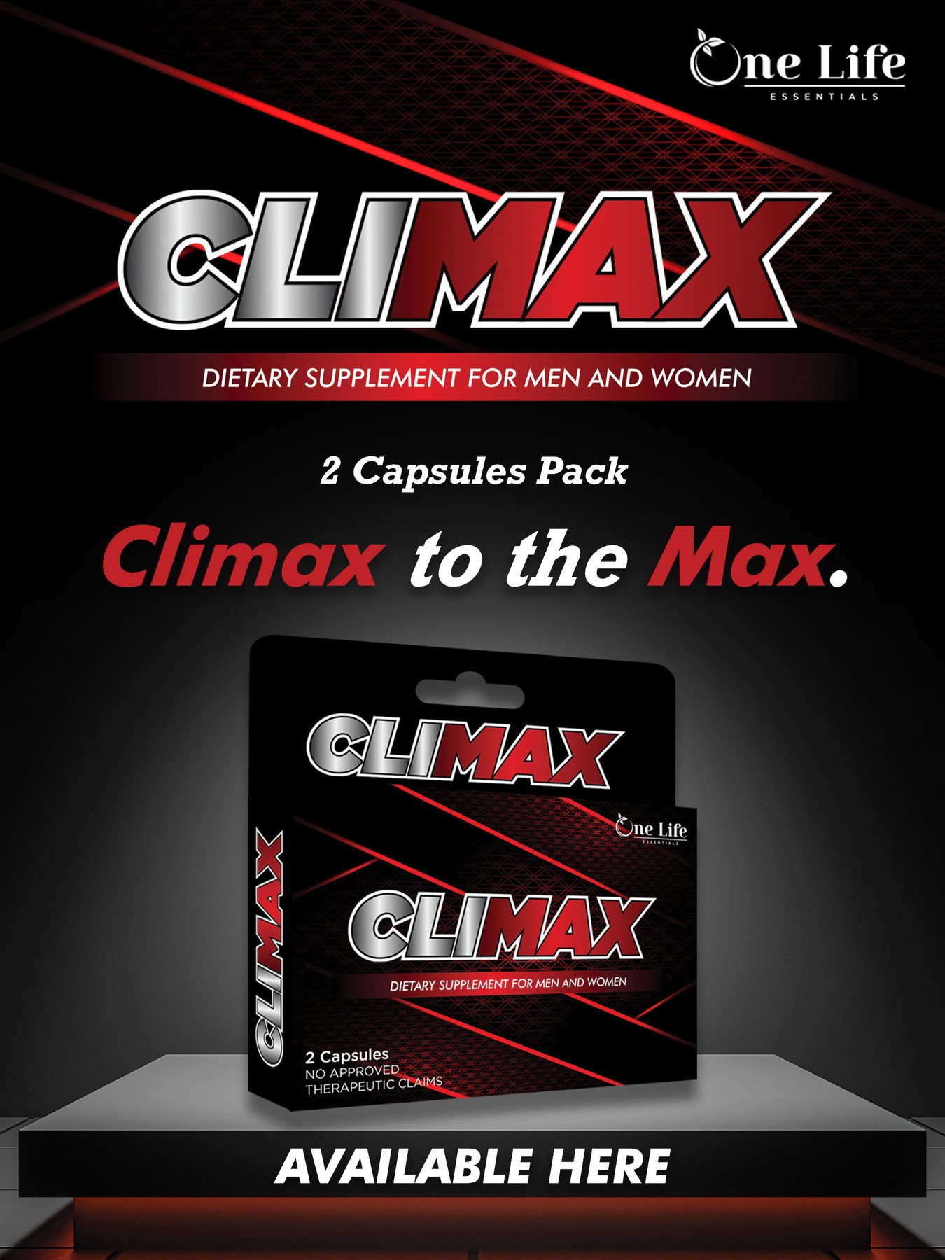 Climax Supplement - 2 capsules Health Natural Herbal Energy Libido Enhancer | Lazada PH