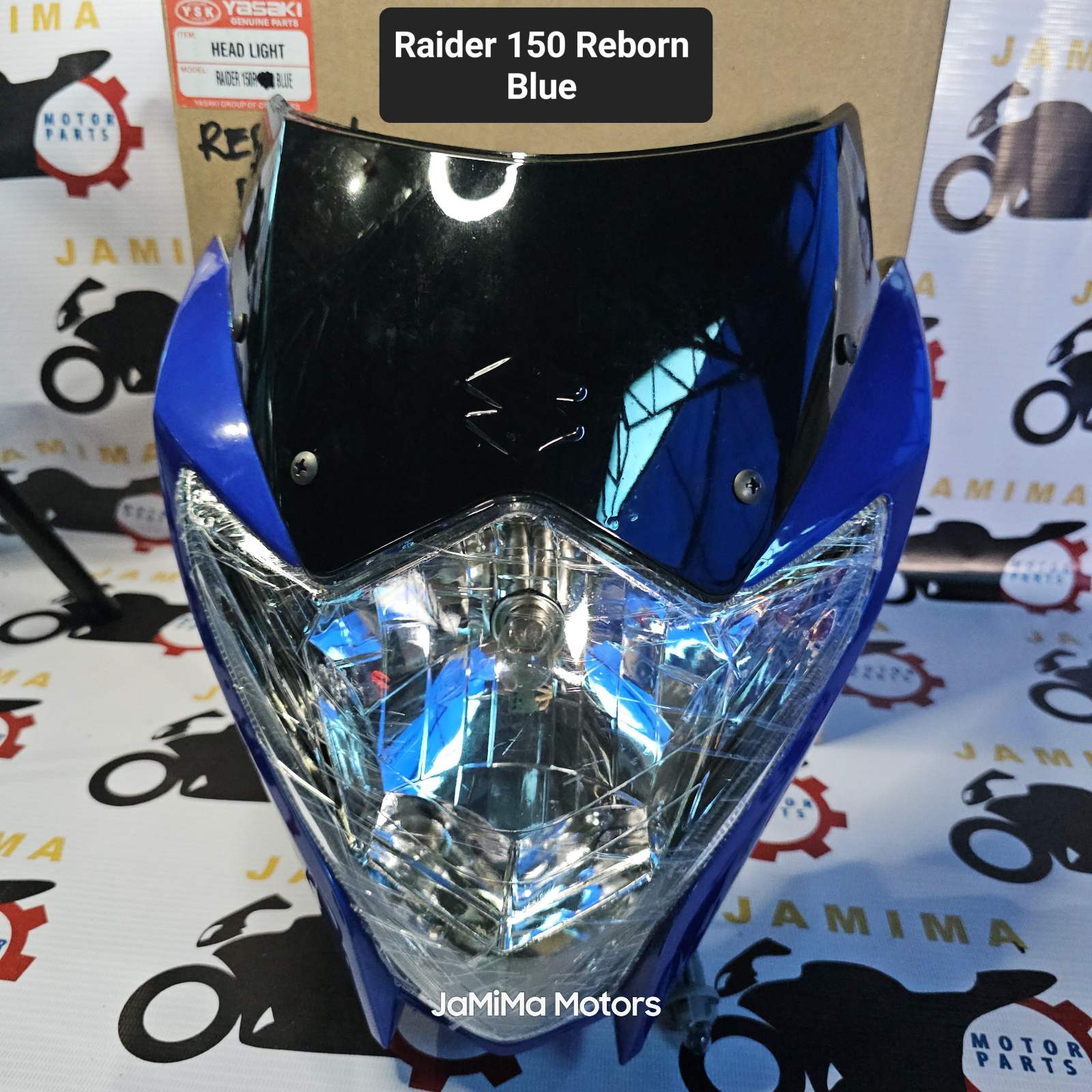JMM HEADLIGHT ASSY RAIDER 150 REBORN BLUE YSK BRAND | Lazada PH