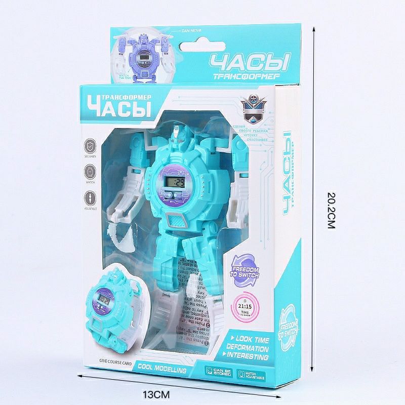 Children transformer robot watch transformer robot watch toy elementary ...