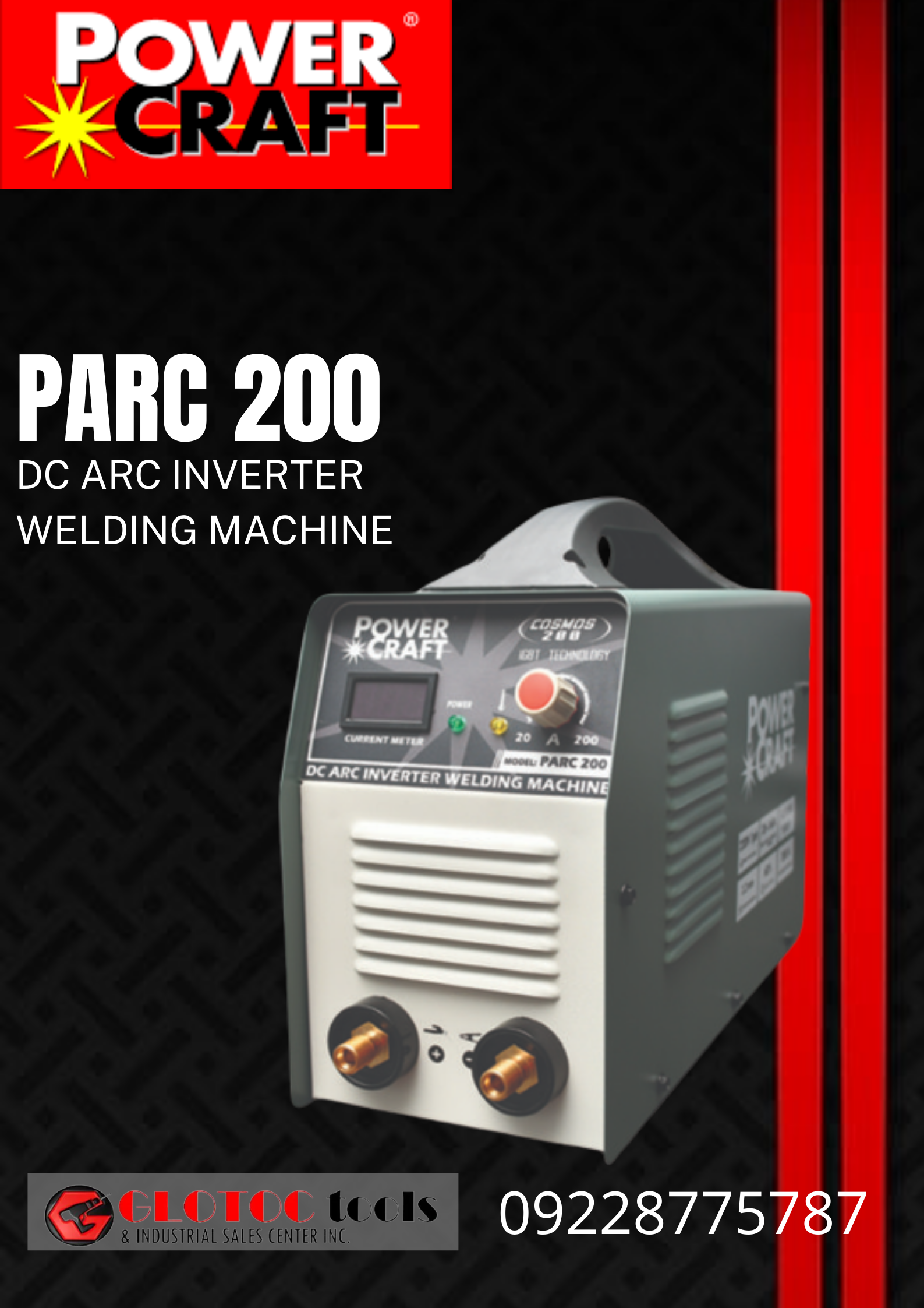 POWERCRAFT DC ARC Inverter Welding Machine PARC 200 | Lazada PH