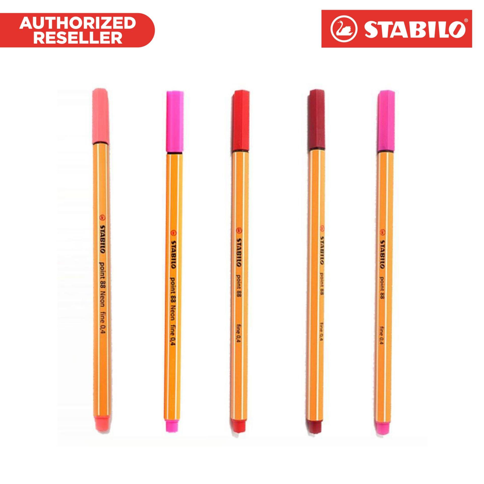 STABILO Point 88 Fineliner Shades of Red 5-piece Set | Lazada PH