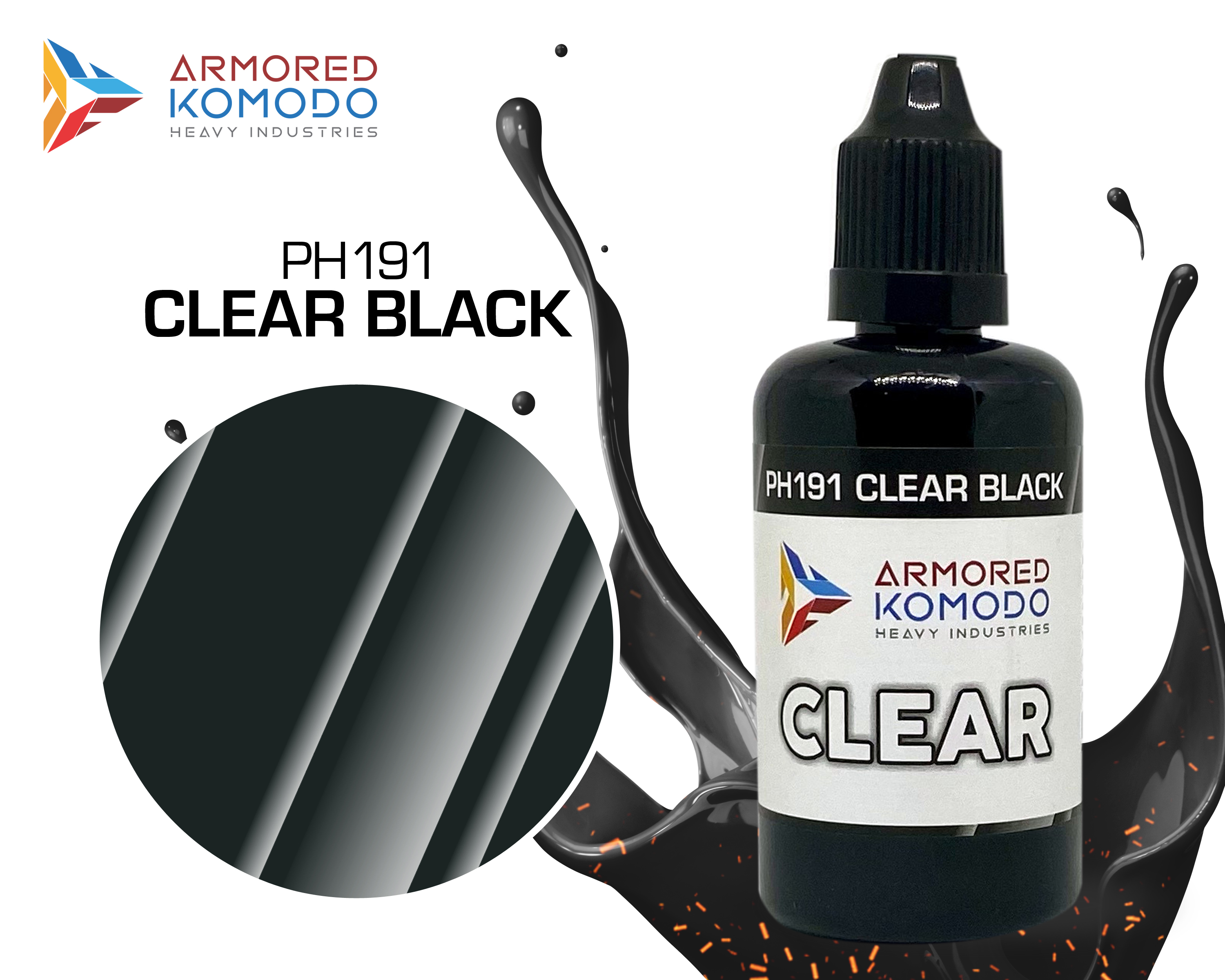 Clear Black PH191 50ml Armored Komodo Airbrush Hobby Paint | Lazada PH