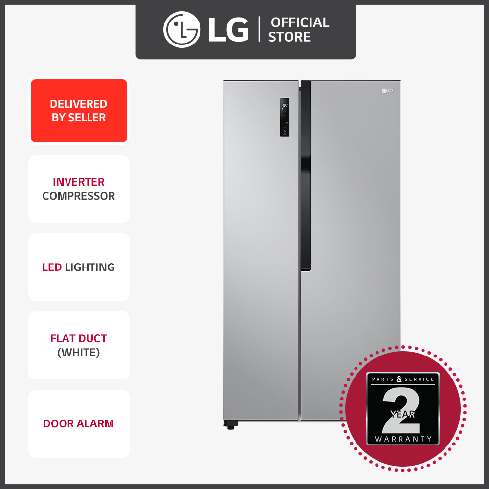 LG 20 cu. ft. Side by Side Refrigerator with Inverter Compressor RVS ...