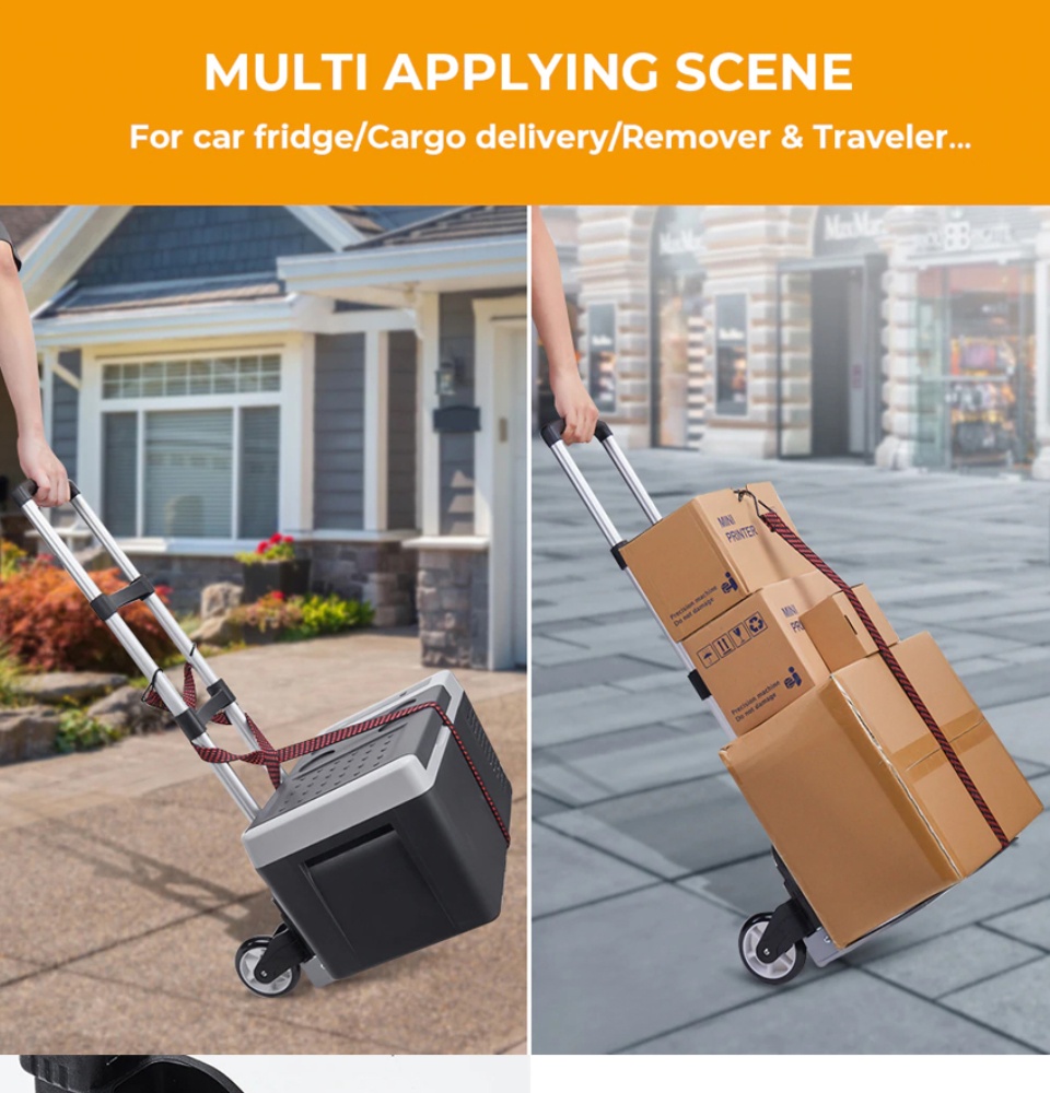 HEAVY DUTY TROLLEY Multi-function Folded Trolley | Folding Hand Truck ...