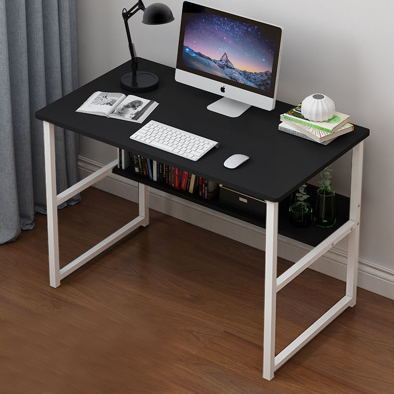 Desktop Computer Desk Home Office table Desk Learning desk integrated ...