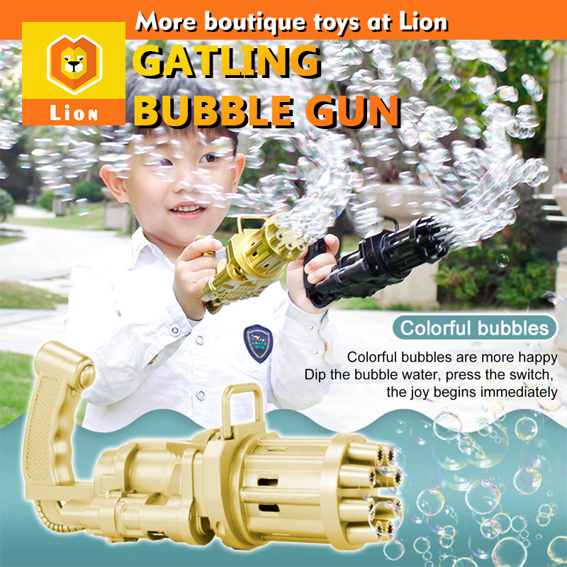 Lion Toy Store Bubble Gun Machine Toys for Kids Plastic Machine Gun Toy ...