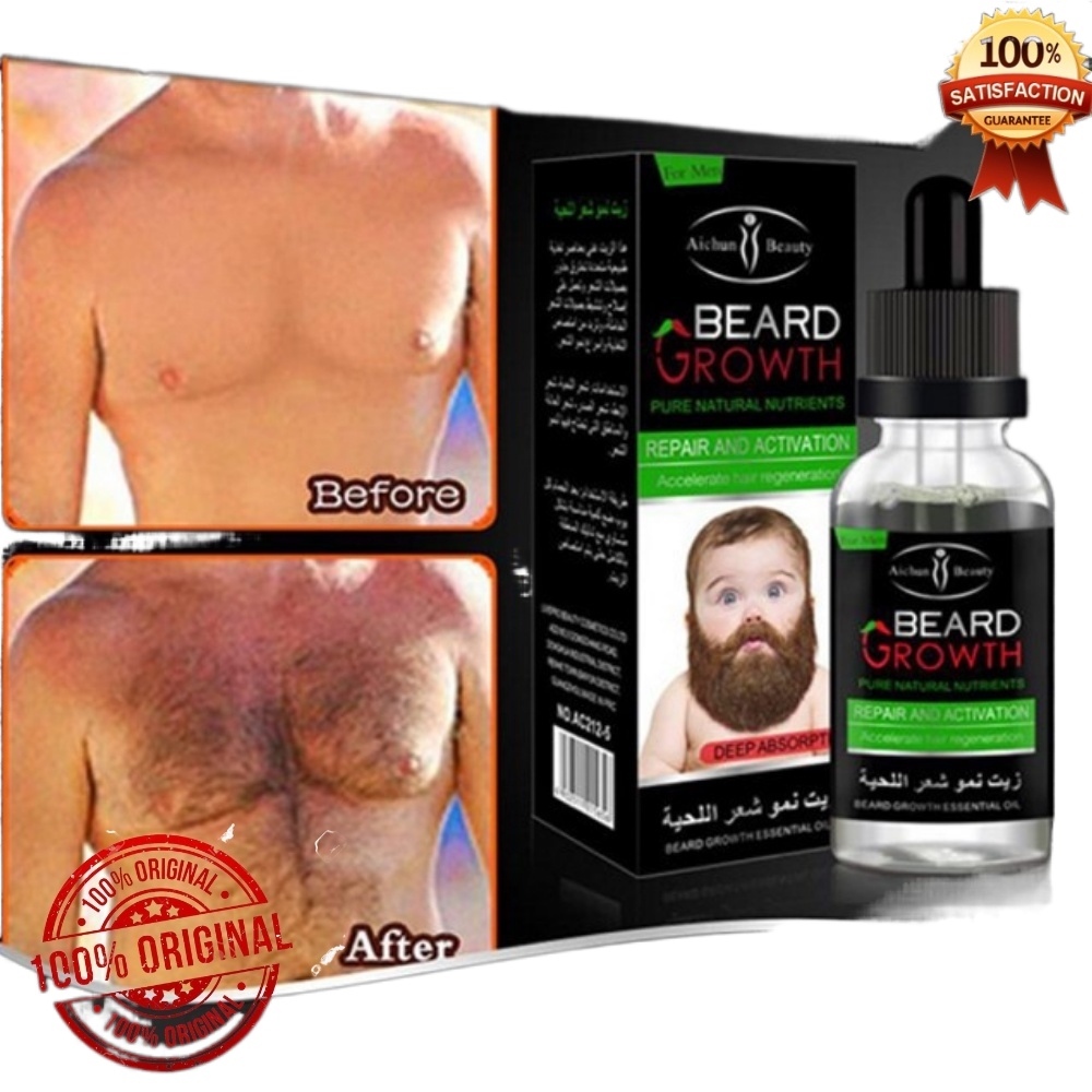 COD Beard Growth ORIGINAL Mustache Oil Grower Pampatubo ng Balbas ...