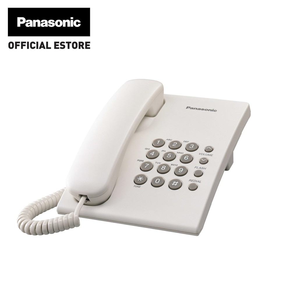 Panasonic telephone landline KX-TS500MX desktop computer, home office, no battery, plug and play ...