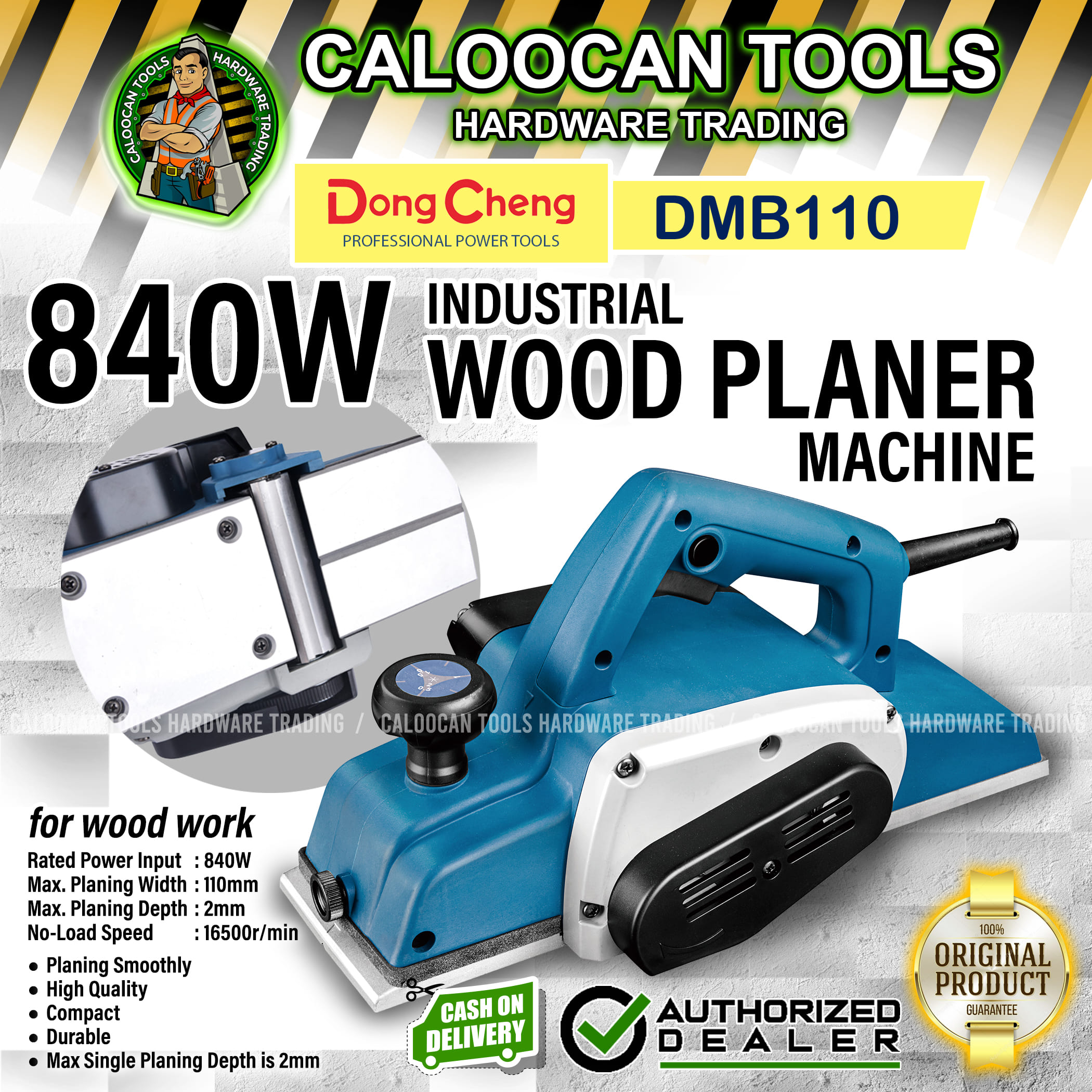 Dong Cheng / DCA 840W Electric Planer / Wood Planer / Power Planer ...