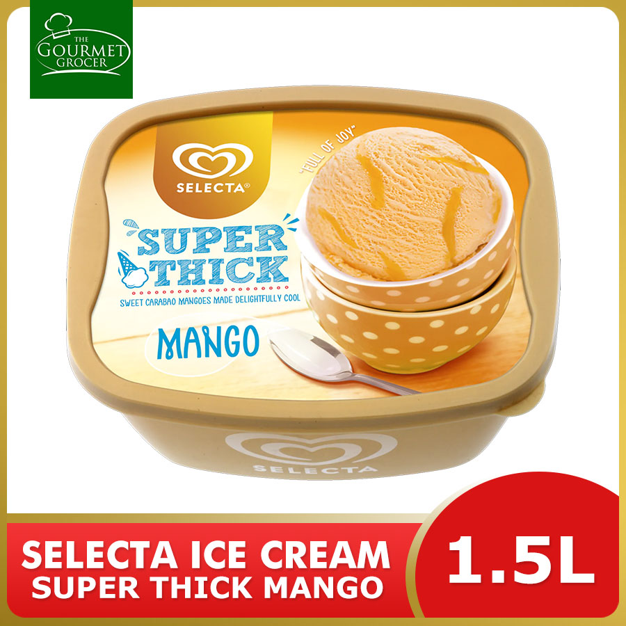 Selecta Super Thick Mango Ice Cream 1.5L | Lazada PH