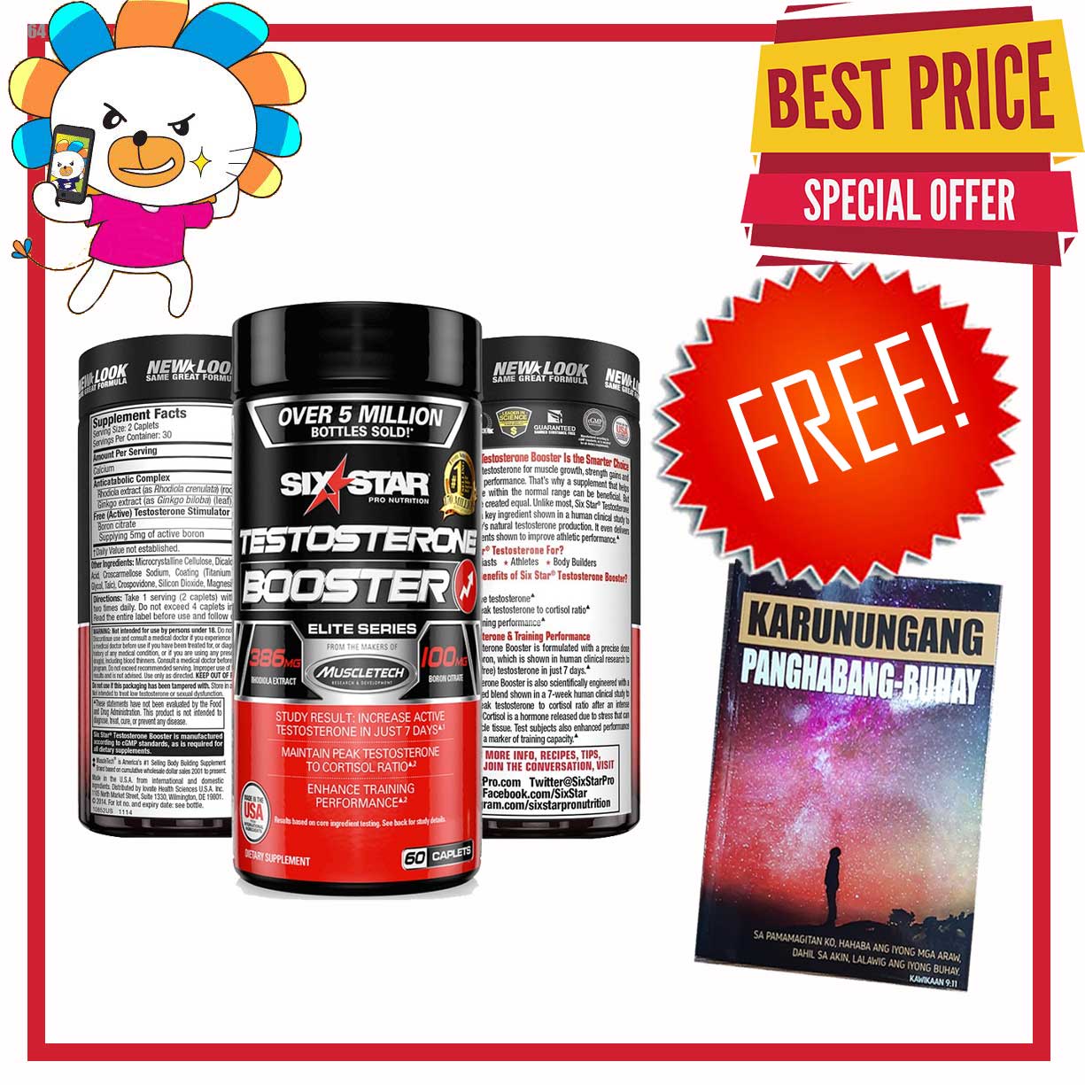 Six Star, Elite Series, Testosterone Booster, 60 Caplets | Lazada PH