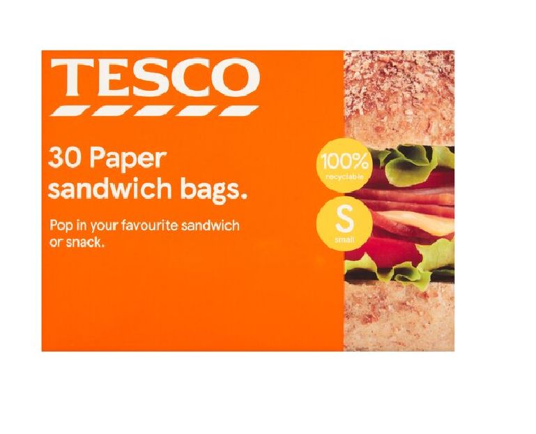 Tesco Paper Sandwich Bag 30 Pack | Lazada PH