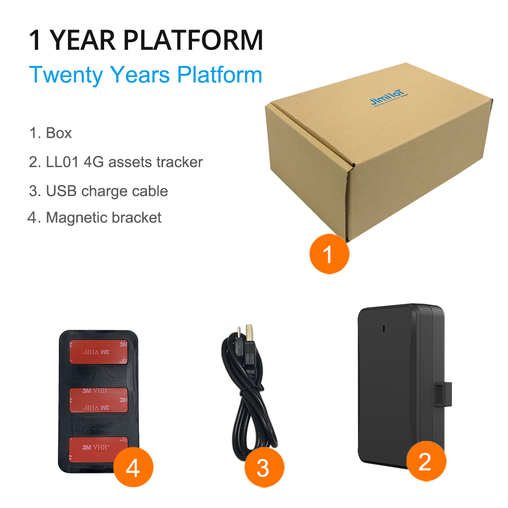 Jimi LL01 4G LTE Magnetic GPS Tracker With 10000mAh Battery IP65 ...