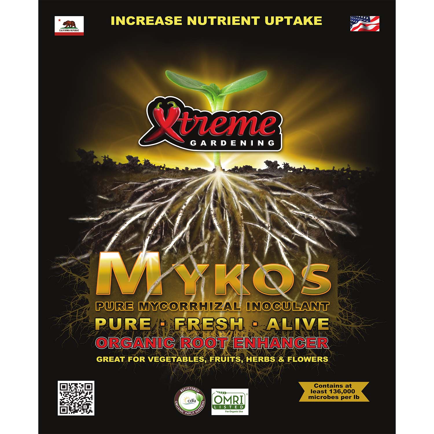 100 grams Mykos Pure Mycorrhizal Inoculant Organic Root Enhancer ...