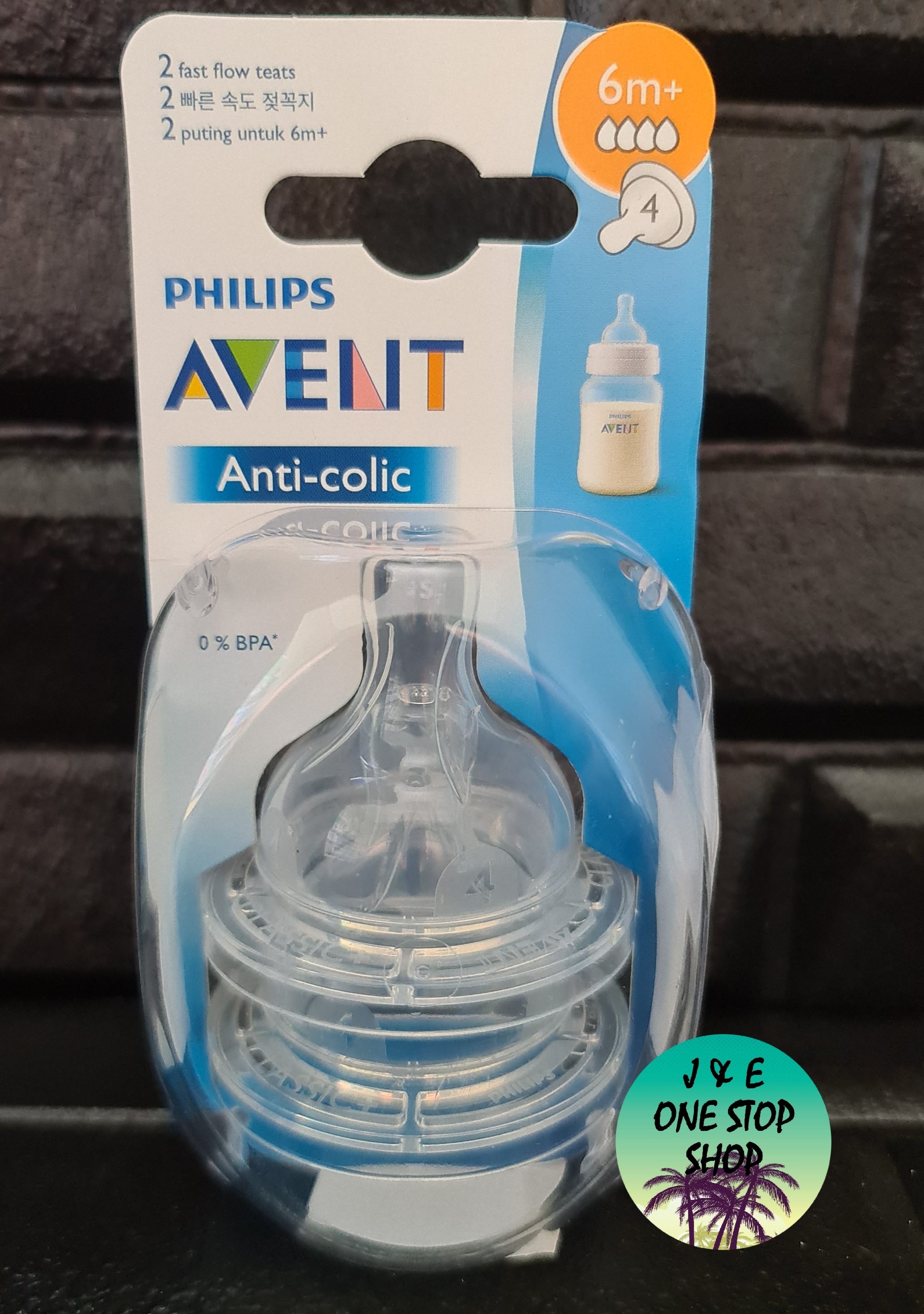 Philips AVENT Anti-Colic Nipple, Clear | Lazada PH