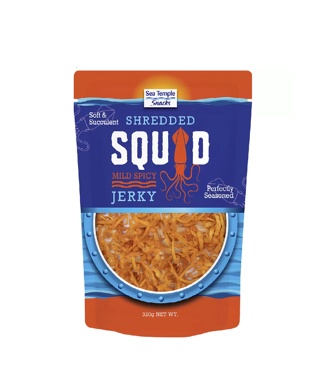 Sea Temple Mild Spicy Shredded Squid Jerky 320g | Lazada PH