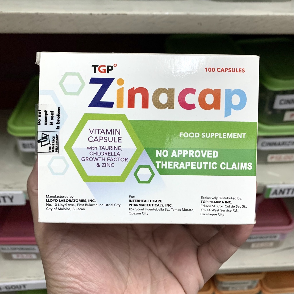 (Cherifer Adult Generic) Zinacap - Multivitamins + Chlorella CGF ...