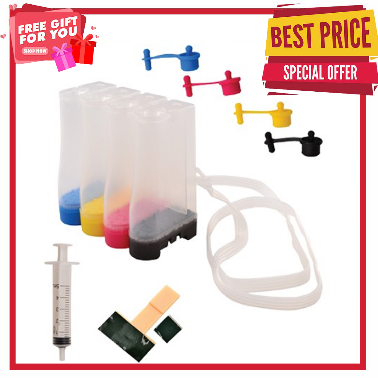 Quaff CISS Tank for Canon & HP Printer Continuous Ink System Supply ...