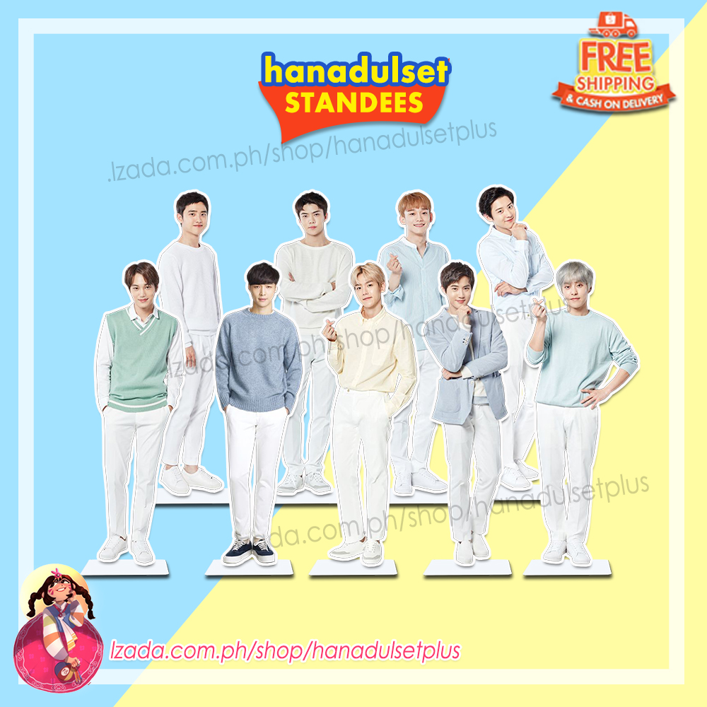 5 inches Exo Standee | Version 2 [ set - 9pcs ] Kpop | standee | cake ...