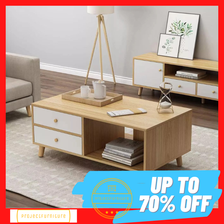 PROJECT FURNITURE Classy Style Center Table With Drawer | Lazada PH