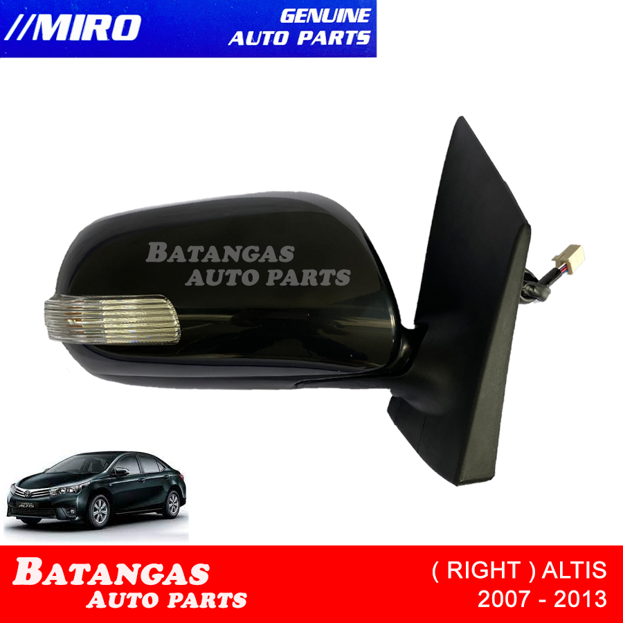 SIDE MIRROR POWER NOT RETRACTABLE (RIGHT) FOR TOYOTA ALTIS 2007-2013 ...