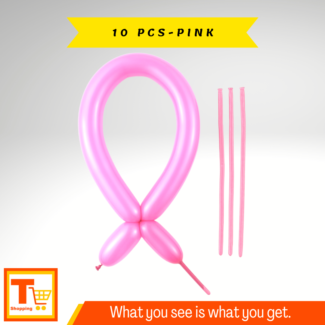 DUNPAI PROF. MODEL LONG BALLOONS 30cm STRIP LONG MACAROON QQ147 10pcs ...